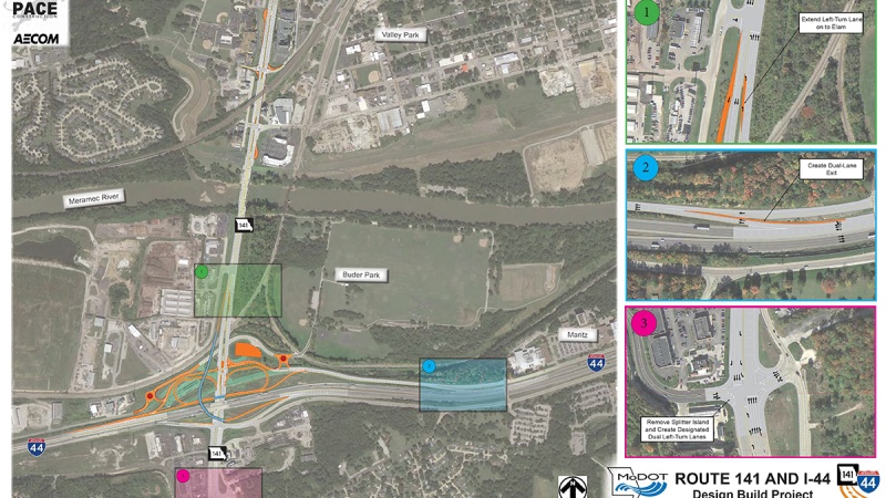 Missouri Route 141 and Interstate 44 Corridor Upgrades in Multiple ...