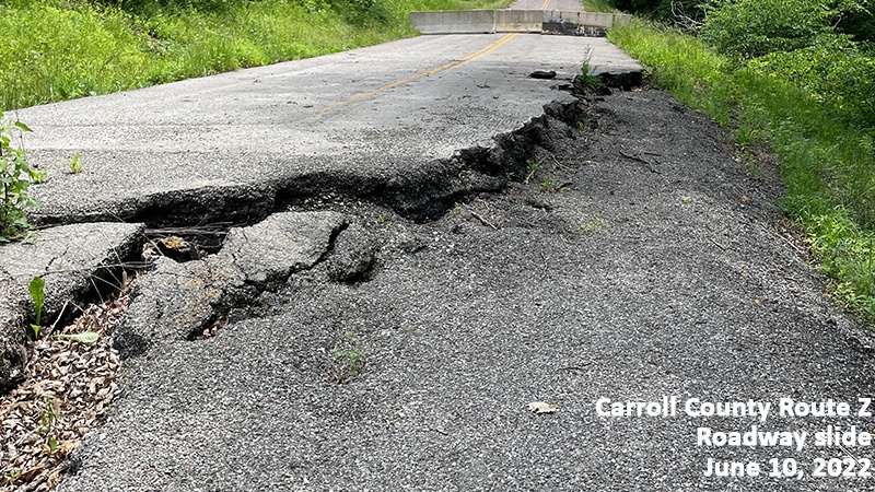 Carroll County Route Z Slide Repair Project | Missouri Department of ...