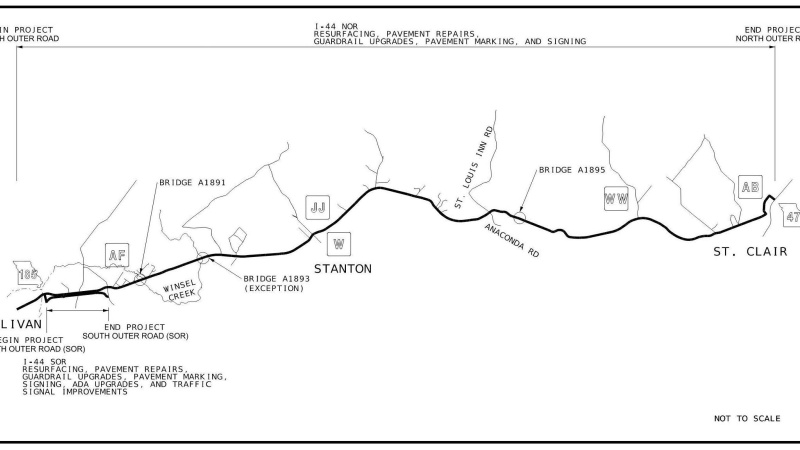 Outer Road (Interstate 44) Corridor Upgrades in Franklin | Missouri ...
