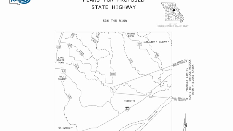 Callaway County Route BB Hillers Creek Design Plans | Missouri ...